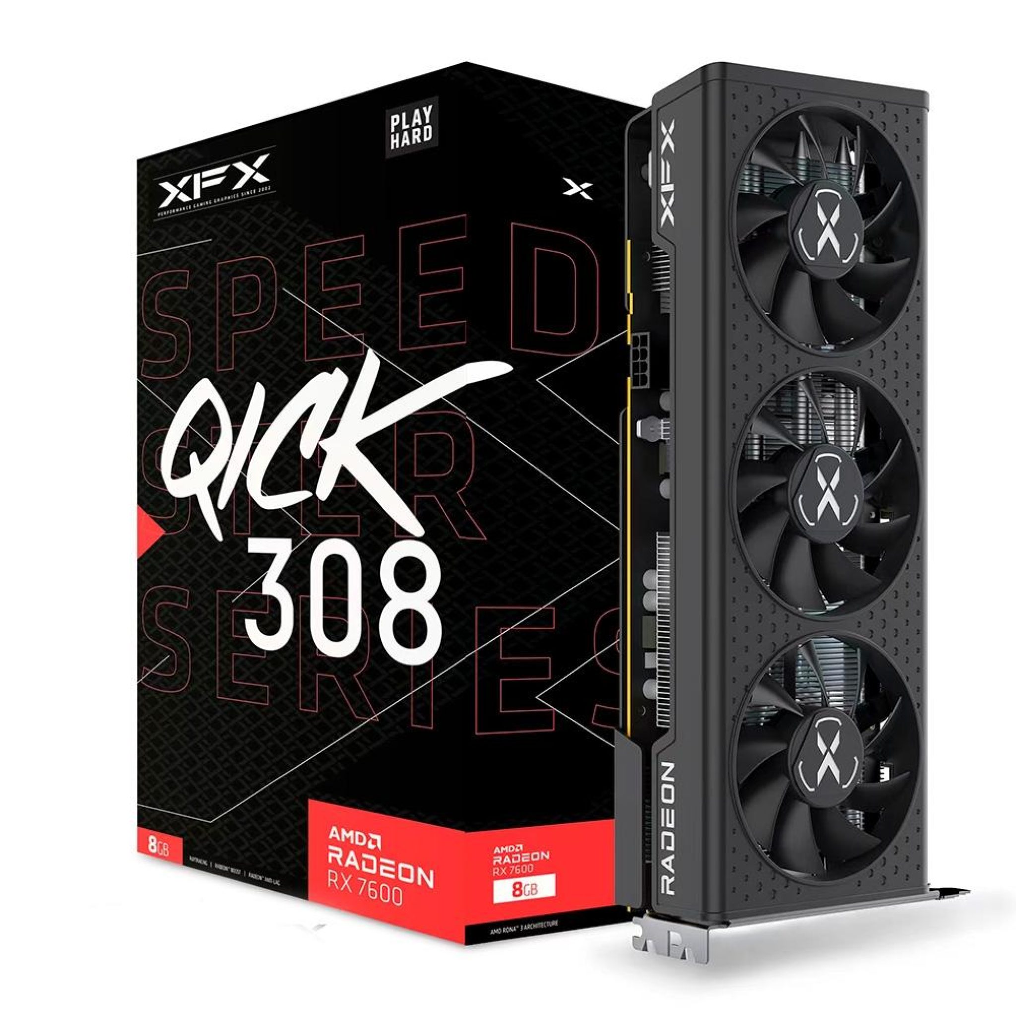 Placa de Vídeo AMD XFX RX 7600 Series Graphics Cards 8GB: Promoções e ...